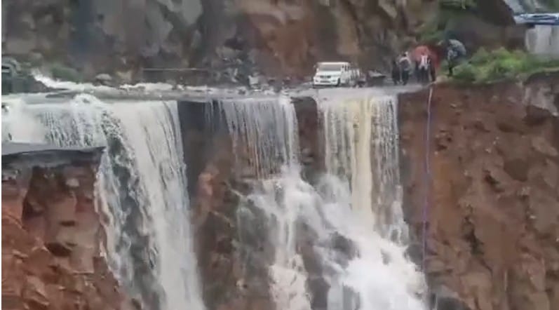 Shillong–Dawki Highway Closed After Massive Road Washout Near ...